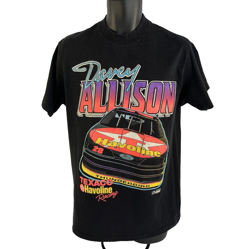 Vintage 1992 Nascar Davey Allison Single Stitch Graph… - Gem